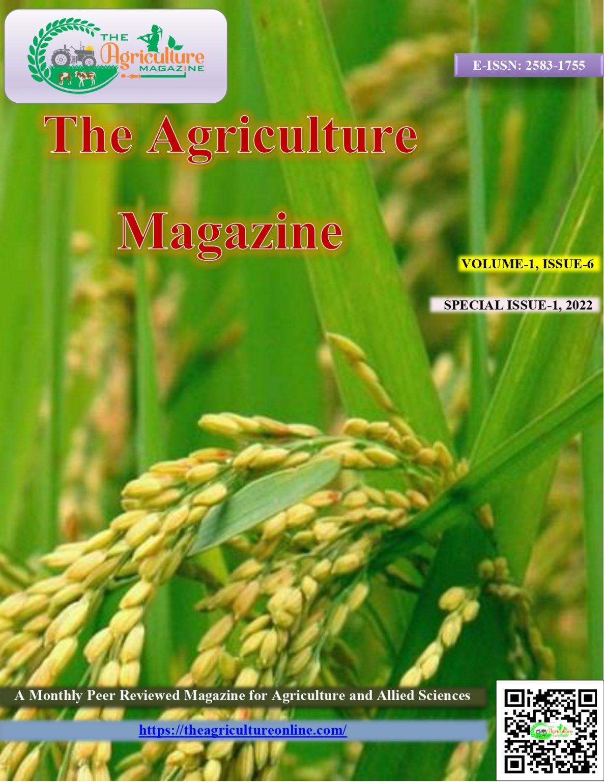 Volume (01) Issue (06), Special-1, 2022 – The Agriculture Magazine